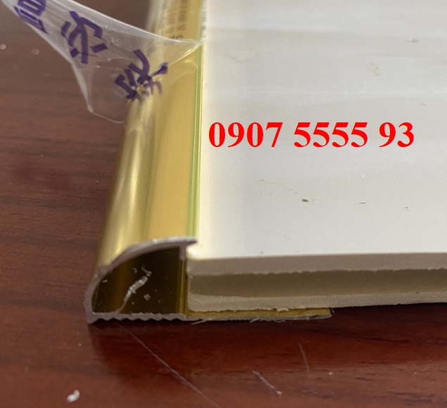 Nẹp YC10 Nhôm Bo Góc Vàng Bóng - Kan Decor